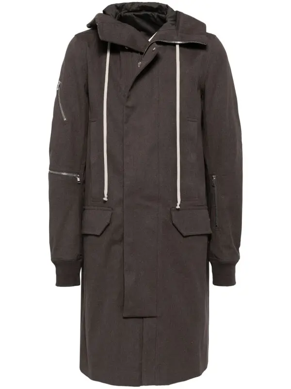 Rick Owens Hooded Calf-length Coat