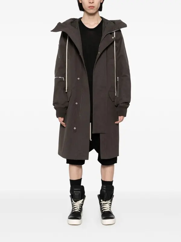 Rick Owens Hooded Calf-length Coat