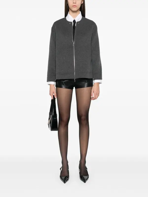 Norma Kamali Faux-leather Mini Shorts