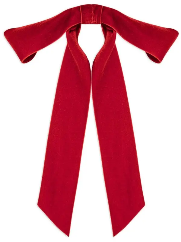 JENNIFER BEHR Adley Bow Barrette - Red