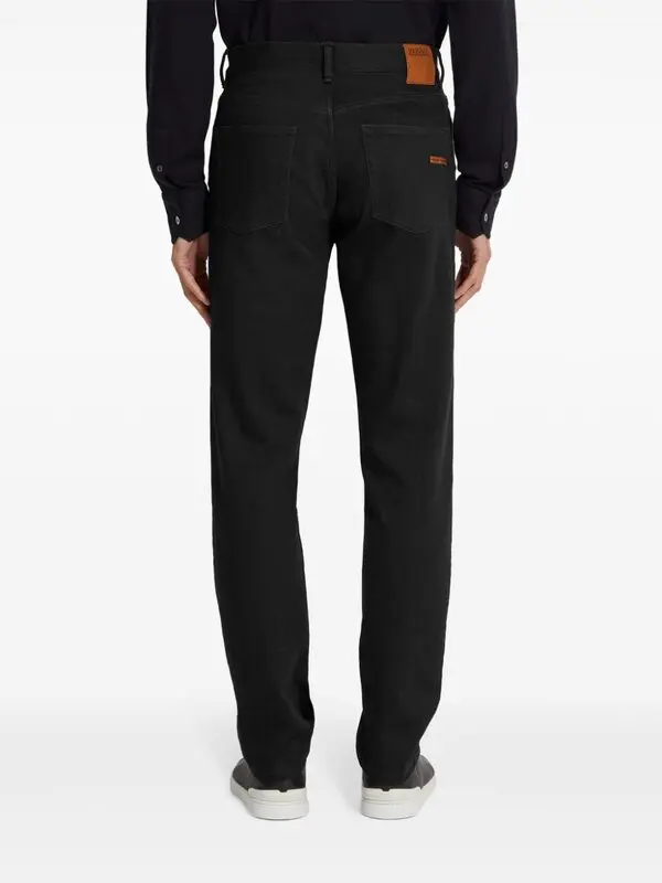 Zegna Roccia Rinse-washed Jeans - Black