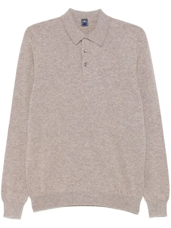 Fedeli Cashmere Polo Shirt - Grey