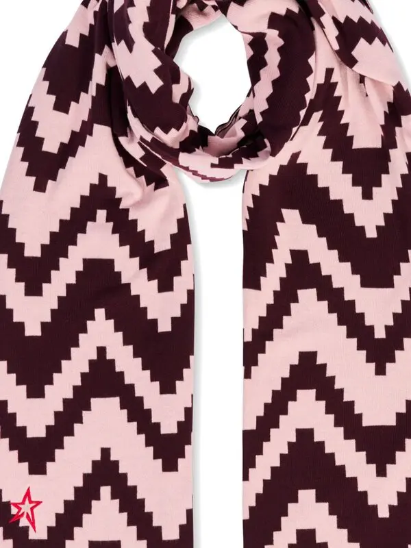 Perfect Moment Geometric-print Scarf - Pink