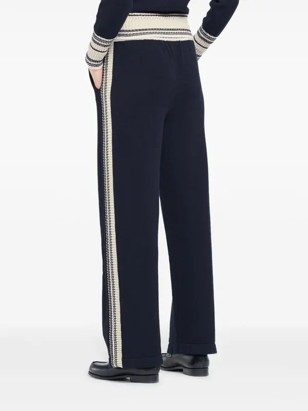 BARRIE Stripe-detail Trousers