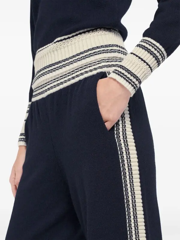 BARRIE Stripe-detail Trousers