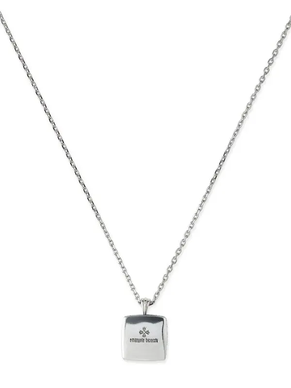 Emanuele Bicocchi Square Onyx Pendant Necklace