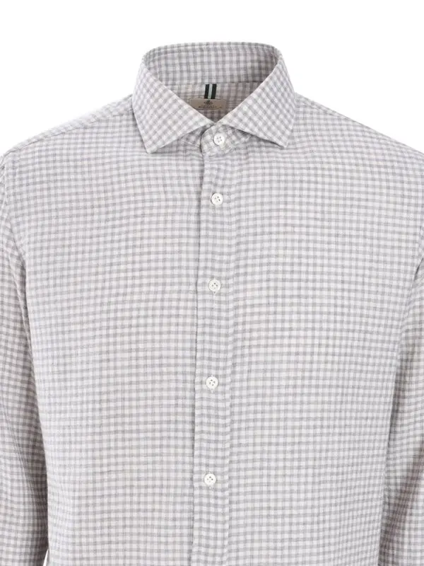 LUIGI BORRELLI Checked Poplin Shirt