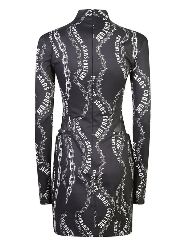 Versace Chain Couture-print Mini Dress