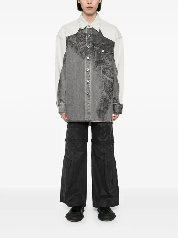 FENG CHEN WANG Printed Denim Jacket
