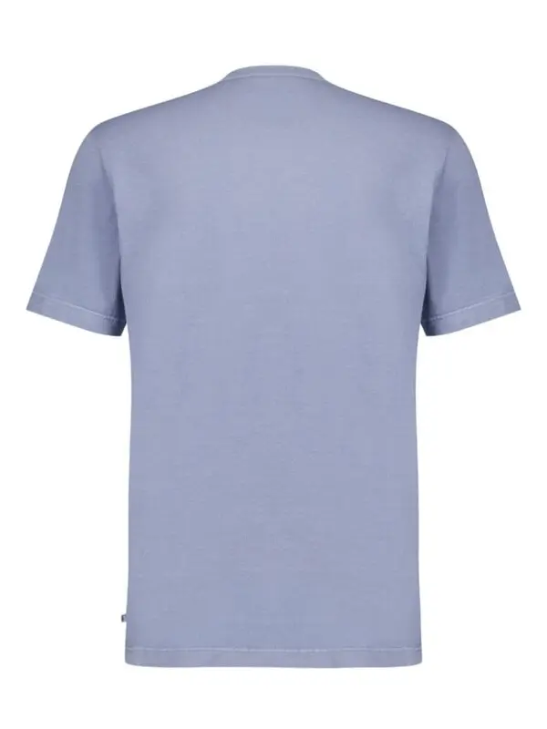 JAMES PERSE Crew-neck Cotton T-shirt - Blue