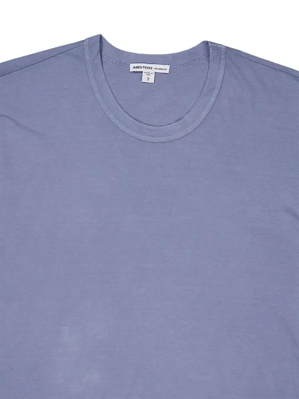 JAMES PERSE Crew-neck Cotton T-shirt - Blue
