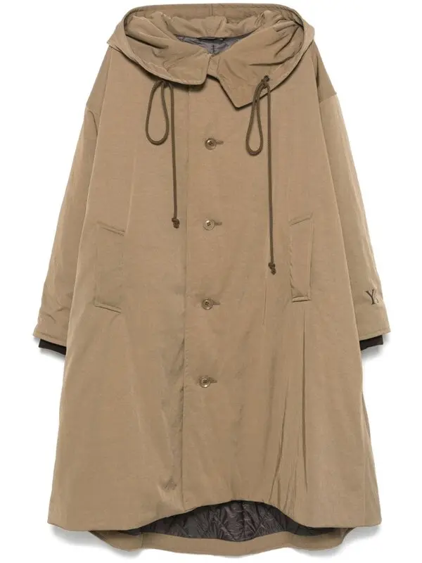 Y’s Gabardine Hooded Coat