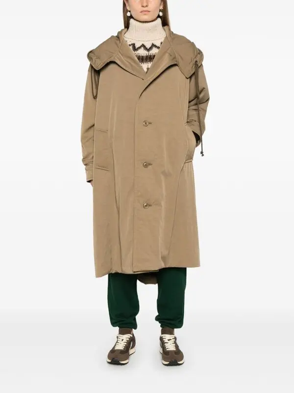 Y’s Gabardine Hooded Coat