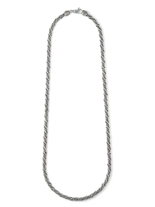Emanuele Bicocchi Wrapped Rope-chain Necklace - Silver