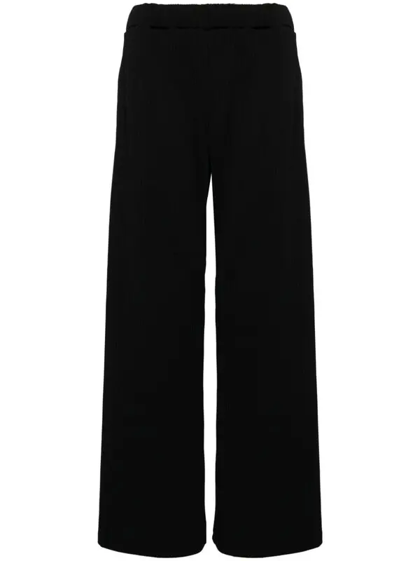Attachment Plissé Loose Fit Pants