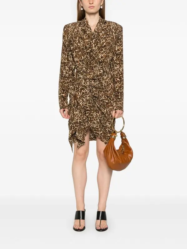 Isabel Marant Étoile Cleora Mini Dress - Brown