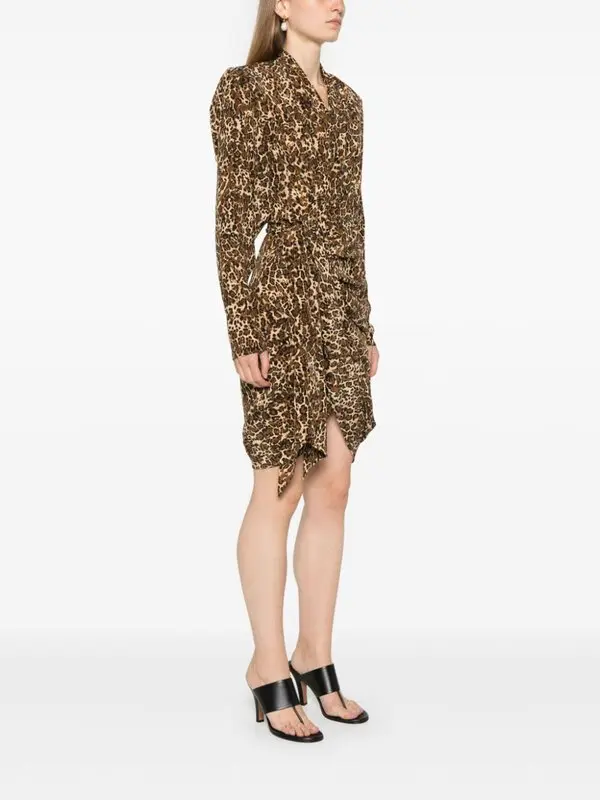 Isabel Marant Étoile Cleora Mini Dress - Brown