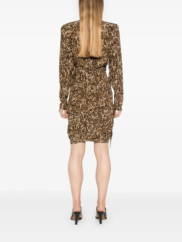 Isabel Marant Étoile Cleora Mini Dress - Brown