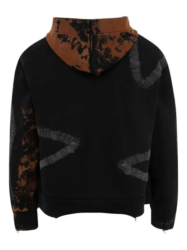 WHO DECIDES WAR Windowed Zip-up Hoodie