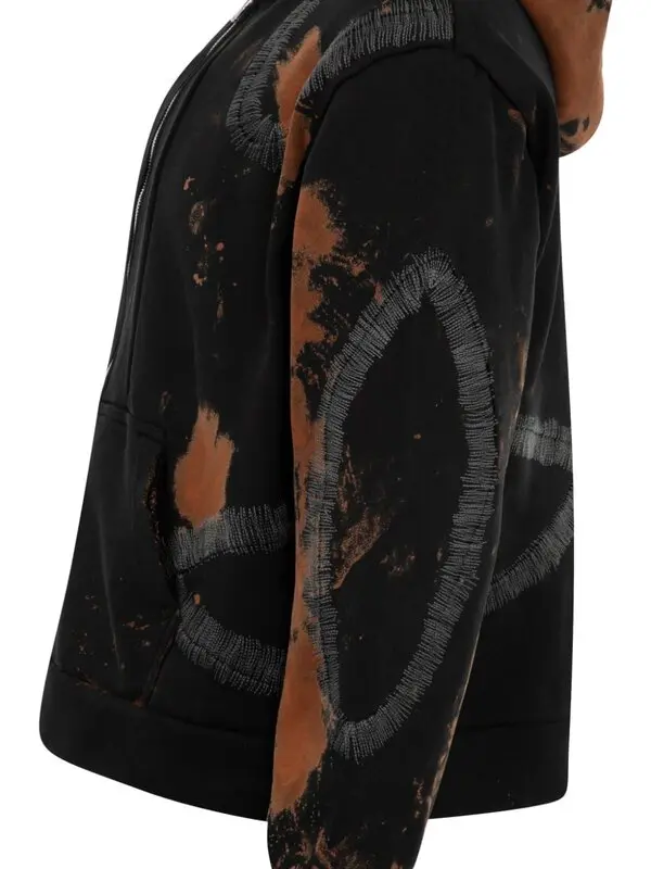 WHO DECIDES WAR Windowed Zip-up Hoodie