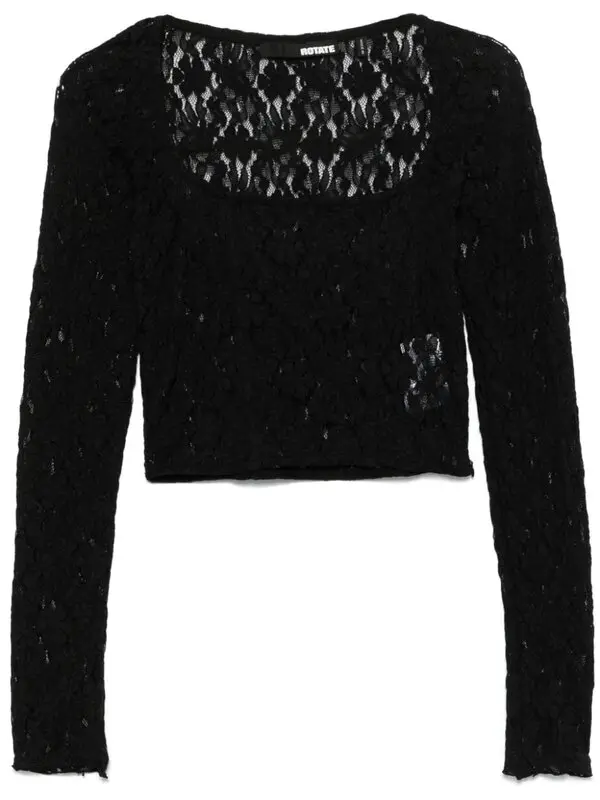 ROTATE BY BIRGER CHRISTENSEN Lace Long-sleeve Top