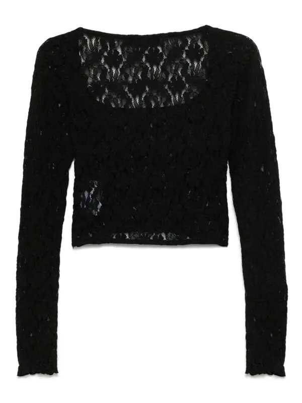 ROTATE BY BIRGER CHRISTENSEN Lace Long-sleeve Top