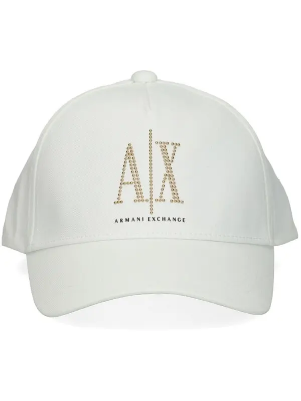 Armani Exchange Logo-embellished Cap - White