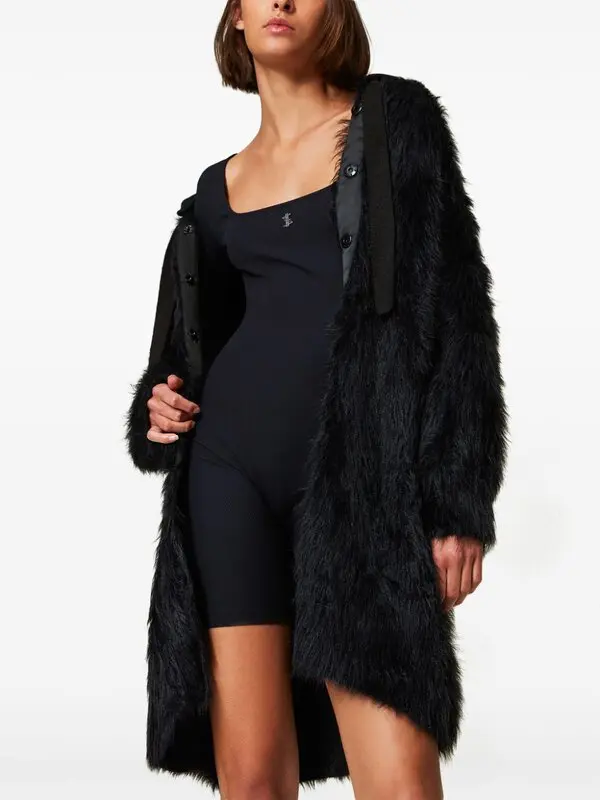 TWINSET Myfo Hooded Knit Coat