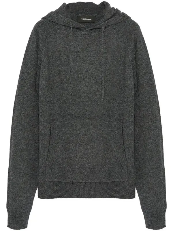 YVES SALOMON Knit Hoodie