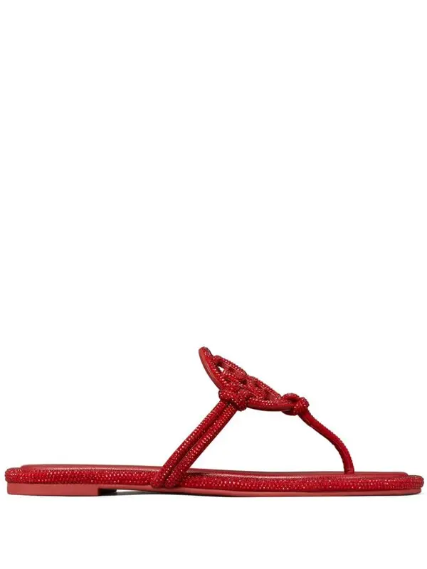 Tory Burch Miller Slides - Red