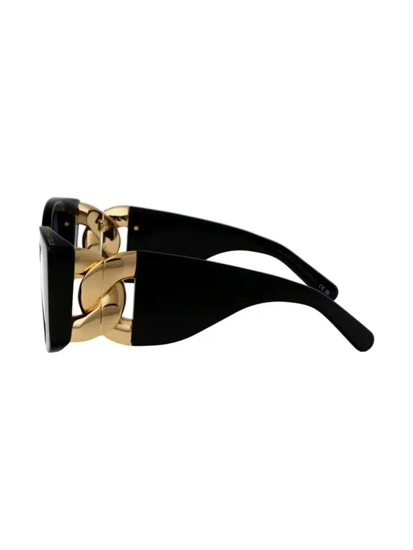 Stella Mccartney Chain-Link Butterfly Sunglasses In Black  display picture 1