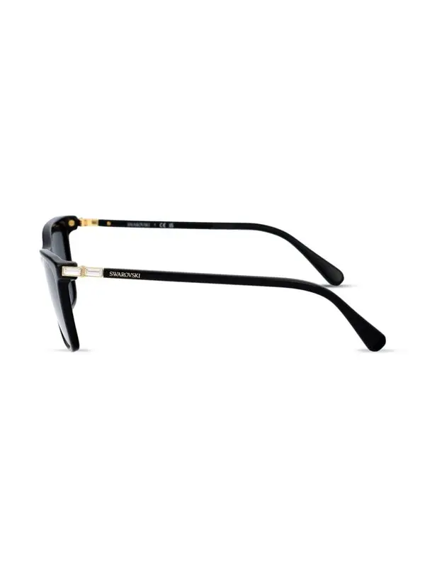 SWAROVSKI Square Frame Sunglasses - Black