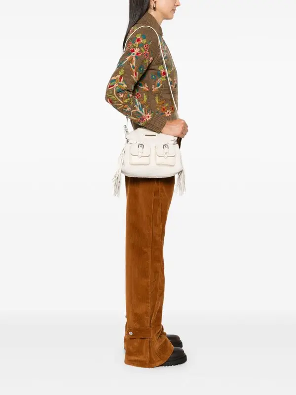 Maje Mini Miss M Faux-fur Pocket Bag