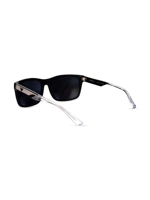 Emporio Armani Rectangle-frame Sunglasses - Black