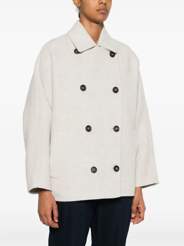 Brunello Cucinelli Handcrafted Pea Coat