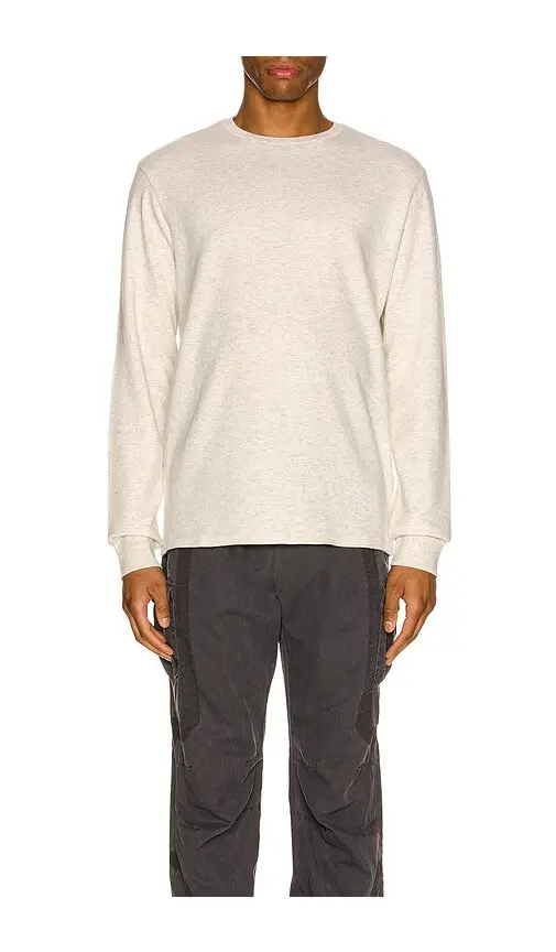 FRAME Longsleeve Duofold Crew In . Also - Nude