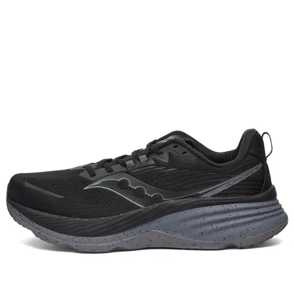 Saucony Hurricane 24 Sneaker - Black/shadow