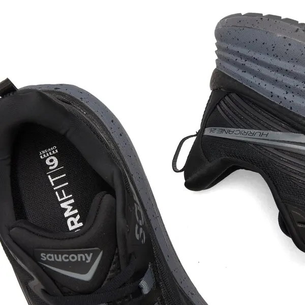Saucony Hurricane 24 Sneaker - Black/shadow