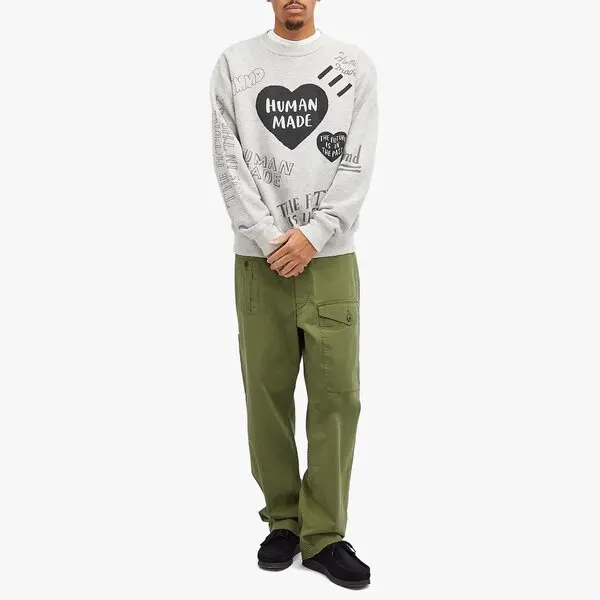 Human Made Graffiti Sweatshirt - Grey | Editorialist