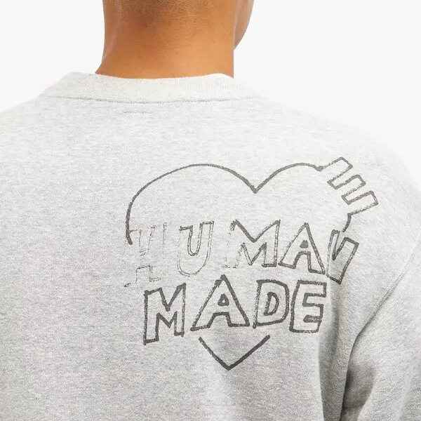 Human Made Graffiti Sweatshirt - Grey | Editorialist