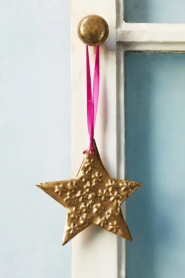 Free People Gilded Tin Ornament - Star