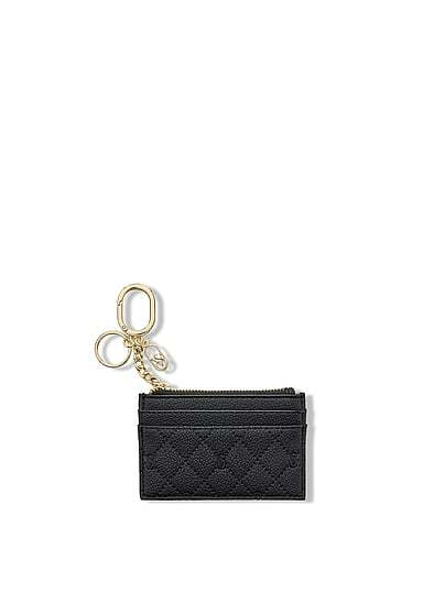 Victoria's Secret Classic Card Case Keychain - Black