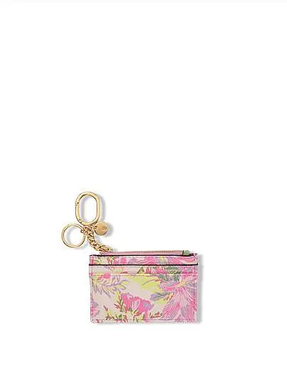 Victoria's Secret Classic Card Case Keychain - Floral
