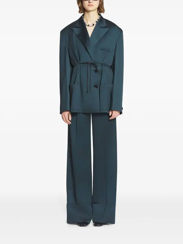 LANVIN Belted Wide Leg Trousers