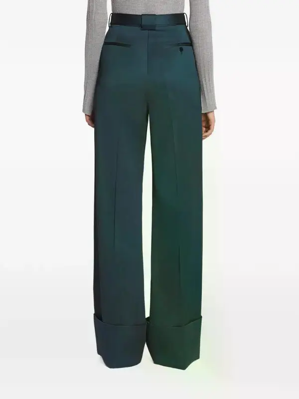 LANVIN Belted Wide Leg Trousers