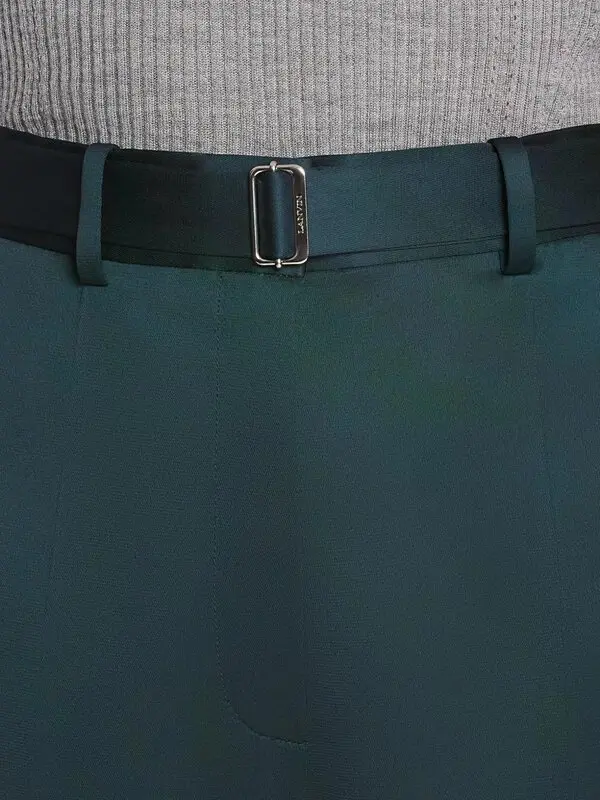 LANVIN Belted Wide Leg Trousers