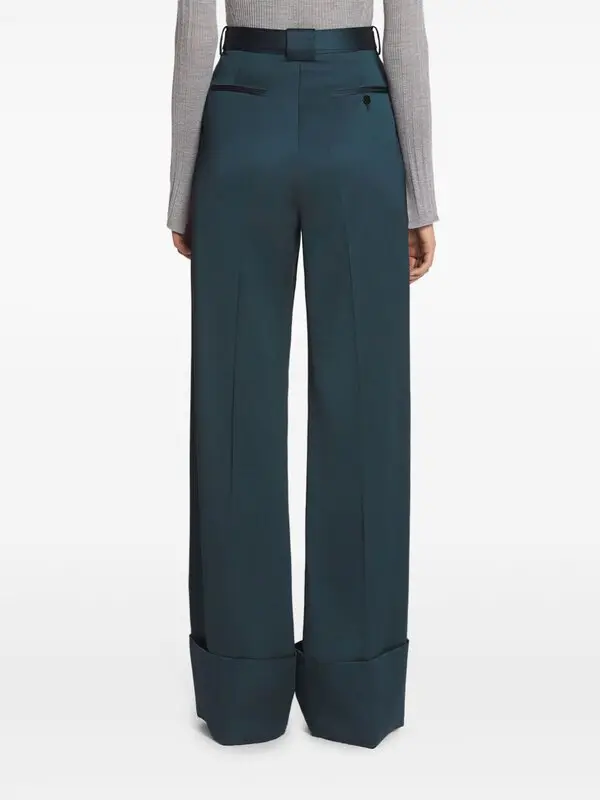 LANVIN Belted Wide Leg Trousers