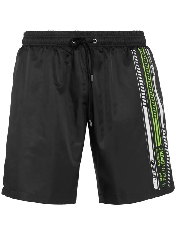 PLEIN SPORT Swim Shorts - Black