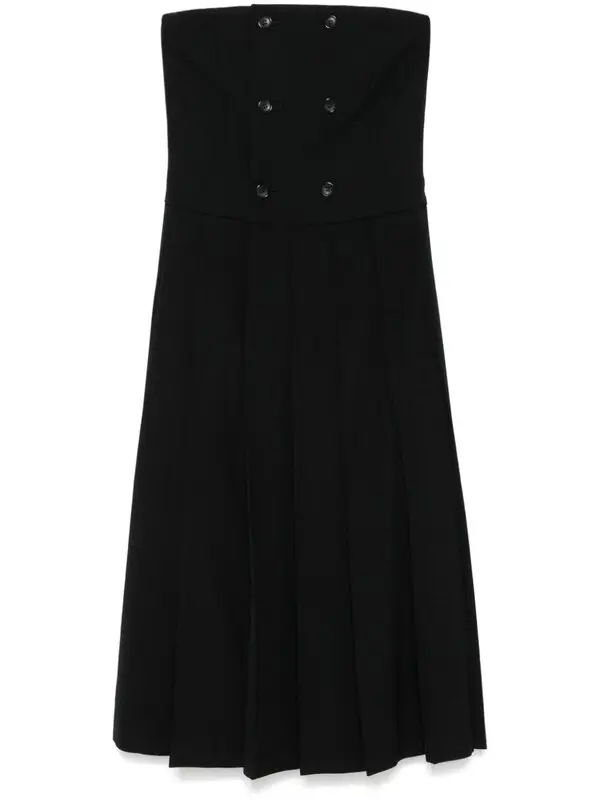Comme Des Garçons Pleated Midi Dress