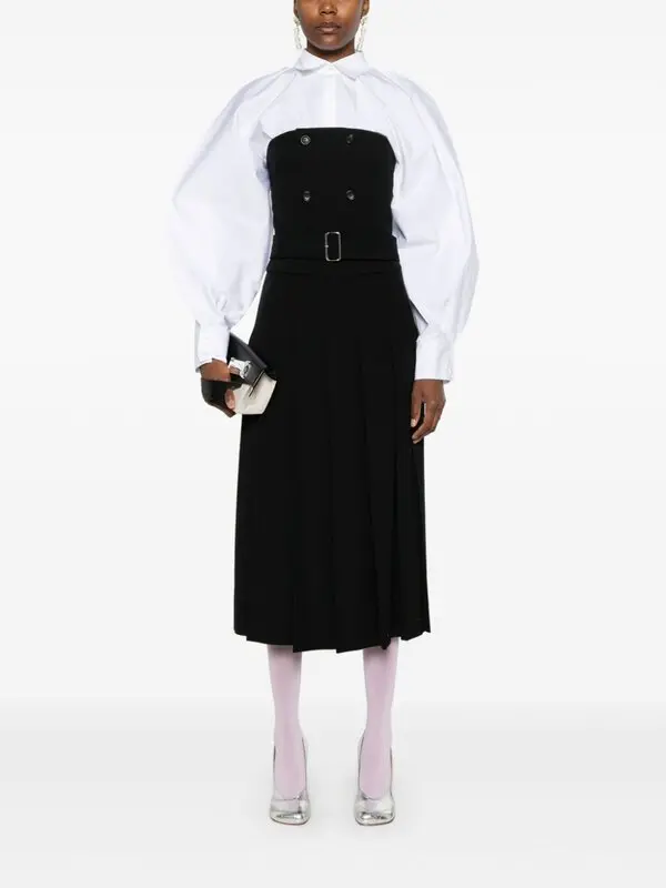 Comme Des Garçons Pleated Midi Dress